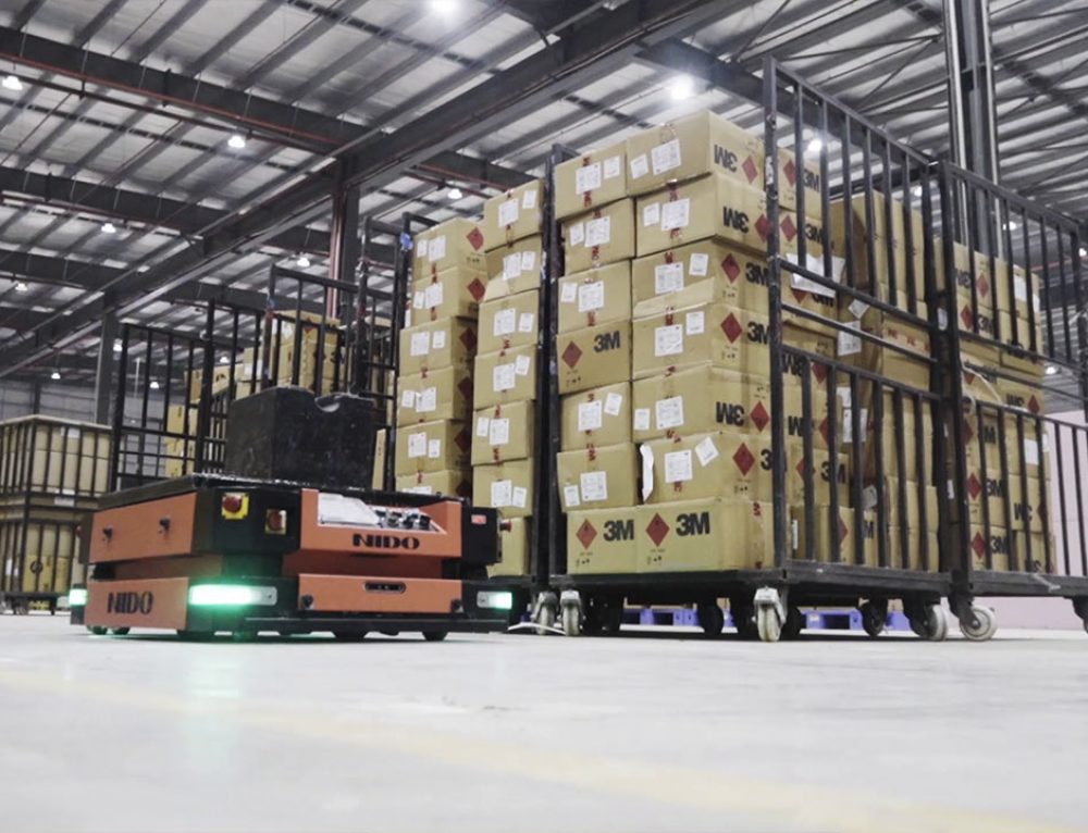 Autonomous Pallet Movement with PMS Application - Nido Automation