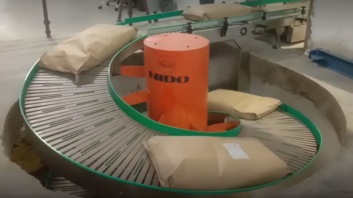 Bidirectional Motorized Spiral Conveyor - Nido Automation