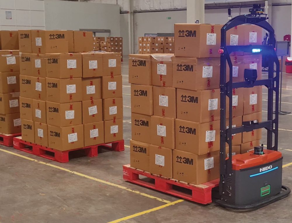 Autonomous Pallet Movement with PMS Application - Nido Automation