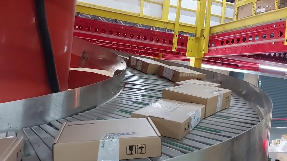 Vertical Material Transport, Barcode Scanning & Sorting - Nido Automation