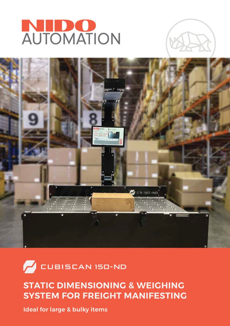 CUBISCAN Dimensioning & Weighing System - Nido Automation