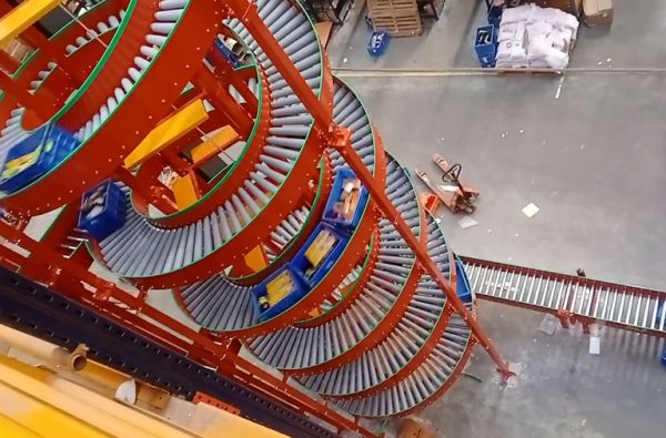 Gravity Spiral Conveyor - Nido Automation